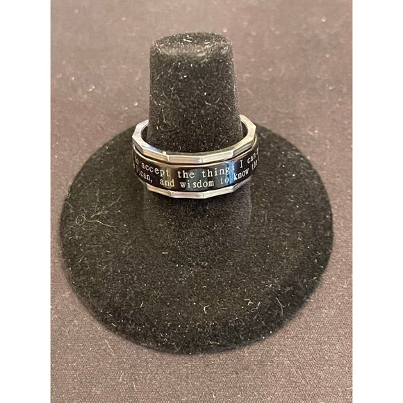 No brand / Not sure | Jewelry | Spinner Ring Black And Silver Serenity ...